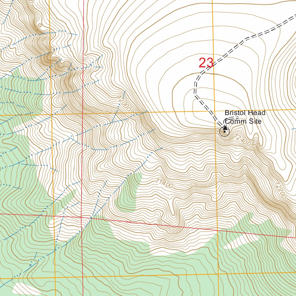 Bristol Head, CO FSTopo Map by US Forest Service - Topo | Avenza Maps