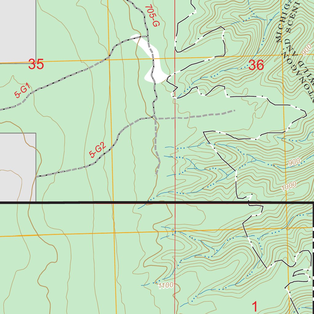 Bruce Crossing, MI FSTopo Map by US Forest Service - Topo | Avenza Maps