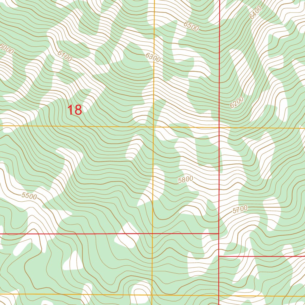 Brown Mountain, OR FSTopo Map by US Forest Service - Topo | Avenza Maps