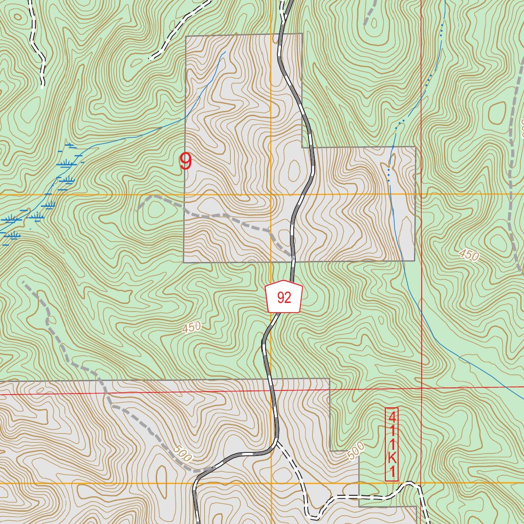 Buck Creek, AL FSTopo Map by US Forest Service - Topo | Avenza Maps