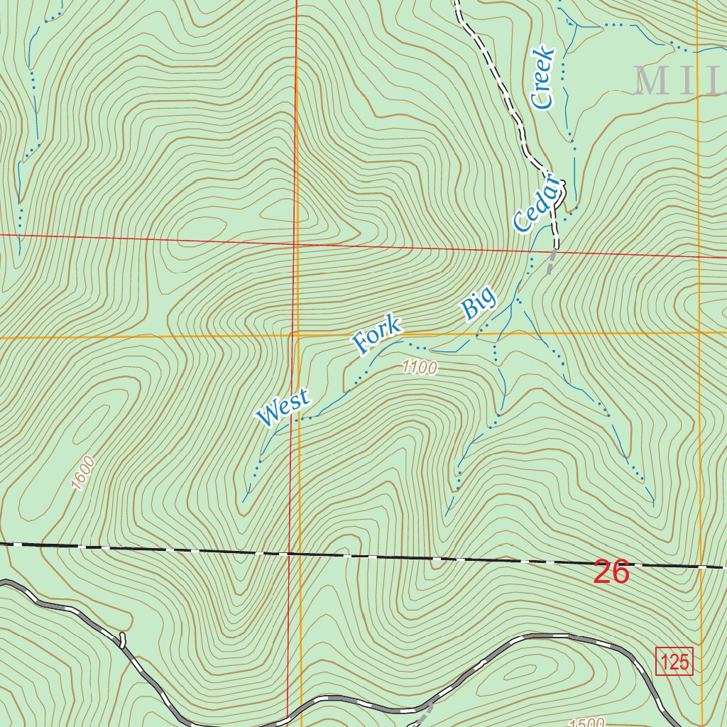 Brushy Creek Mountain, AR FSTopo Map by US Forest Service - Topo ...