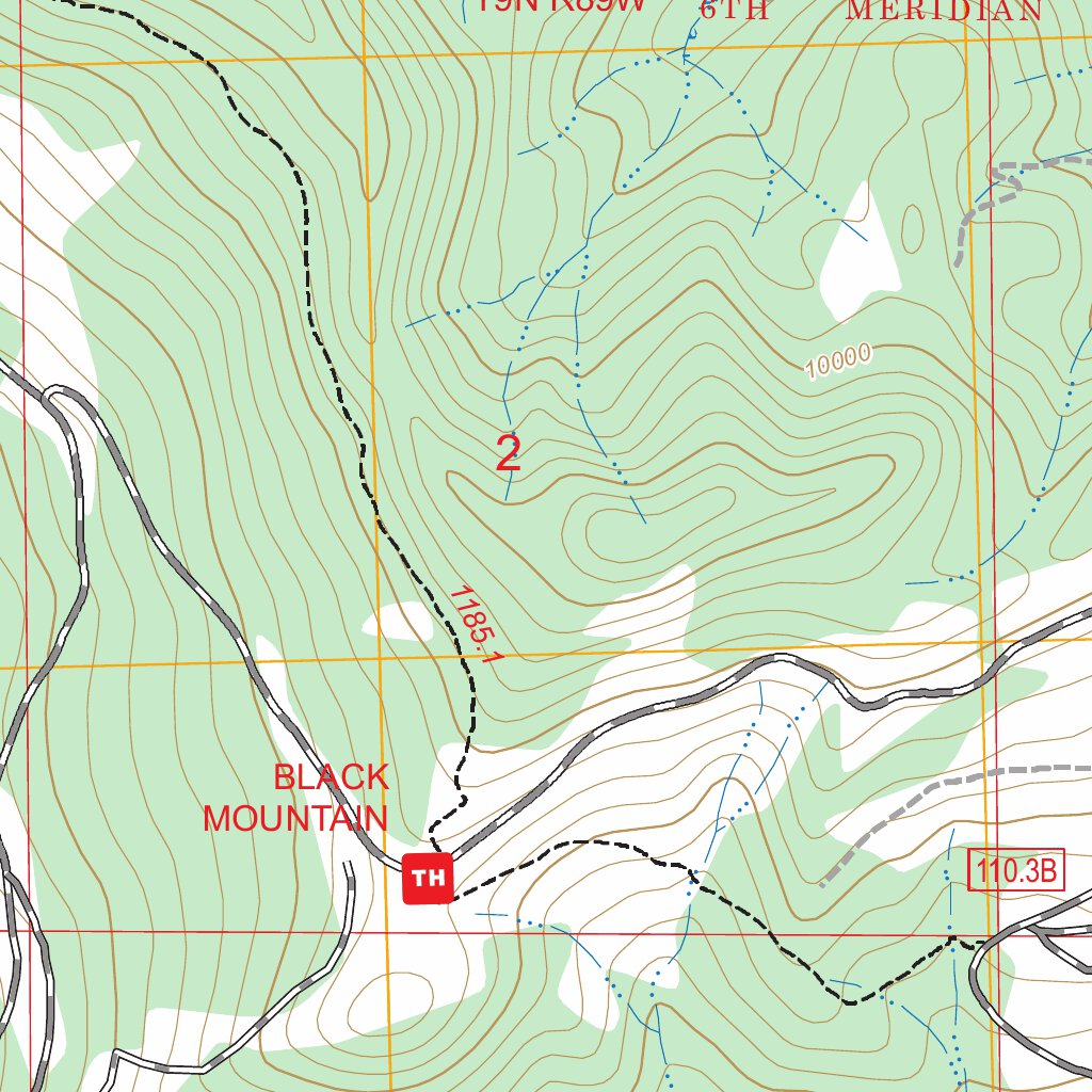Buck Point, CO FSTopo Map by US Forest Service - Topo | Avenza Maps