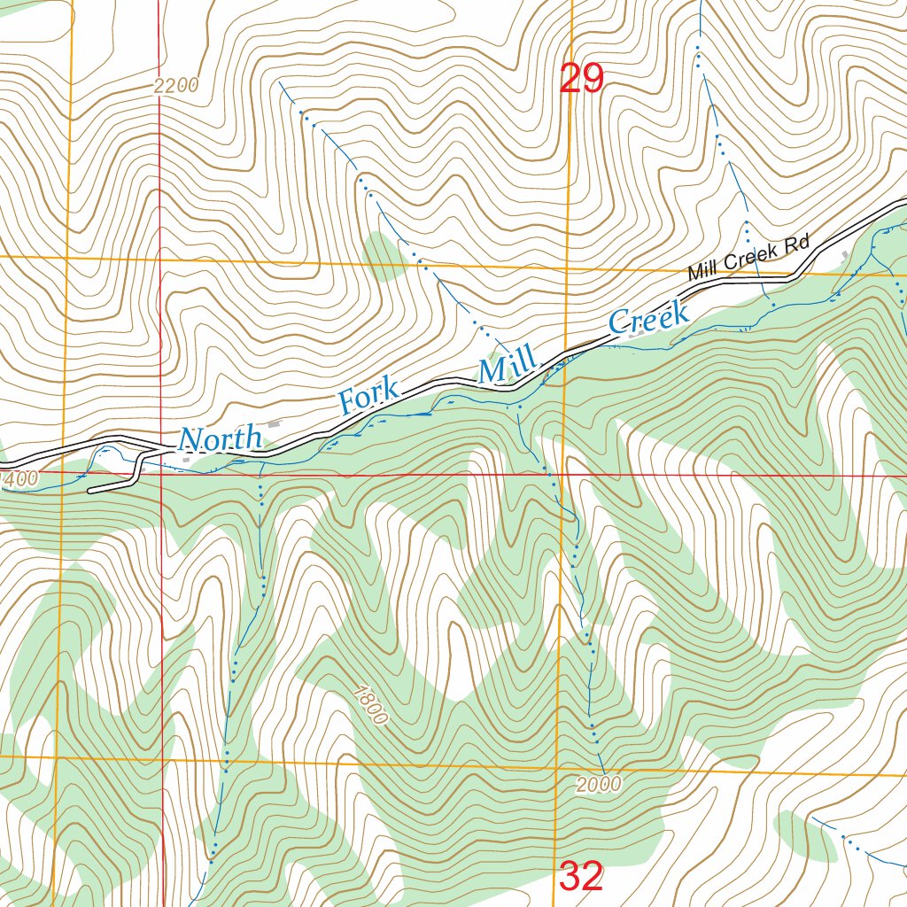 Brown Creek, OR FSTopo Map by US Forest Service - Topo | Avenza Maps