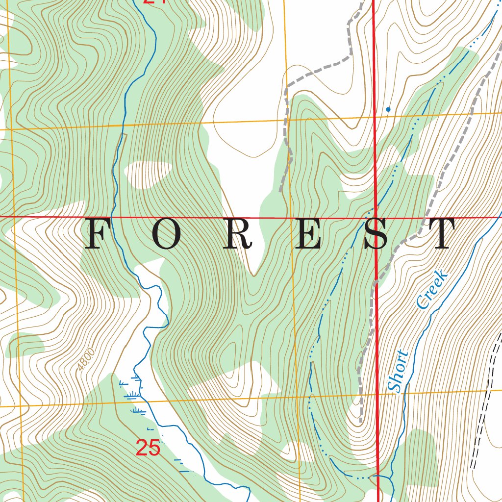 Buck Spring, OR FSTopo Map by US Forest Service - Topo | Avenza Maps