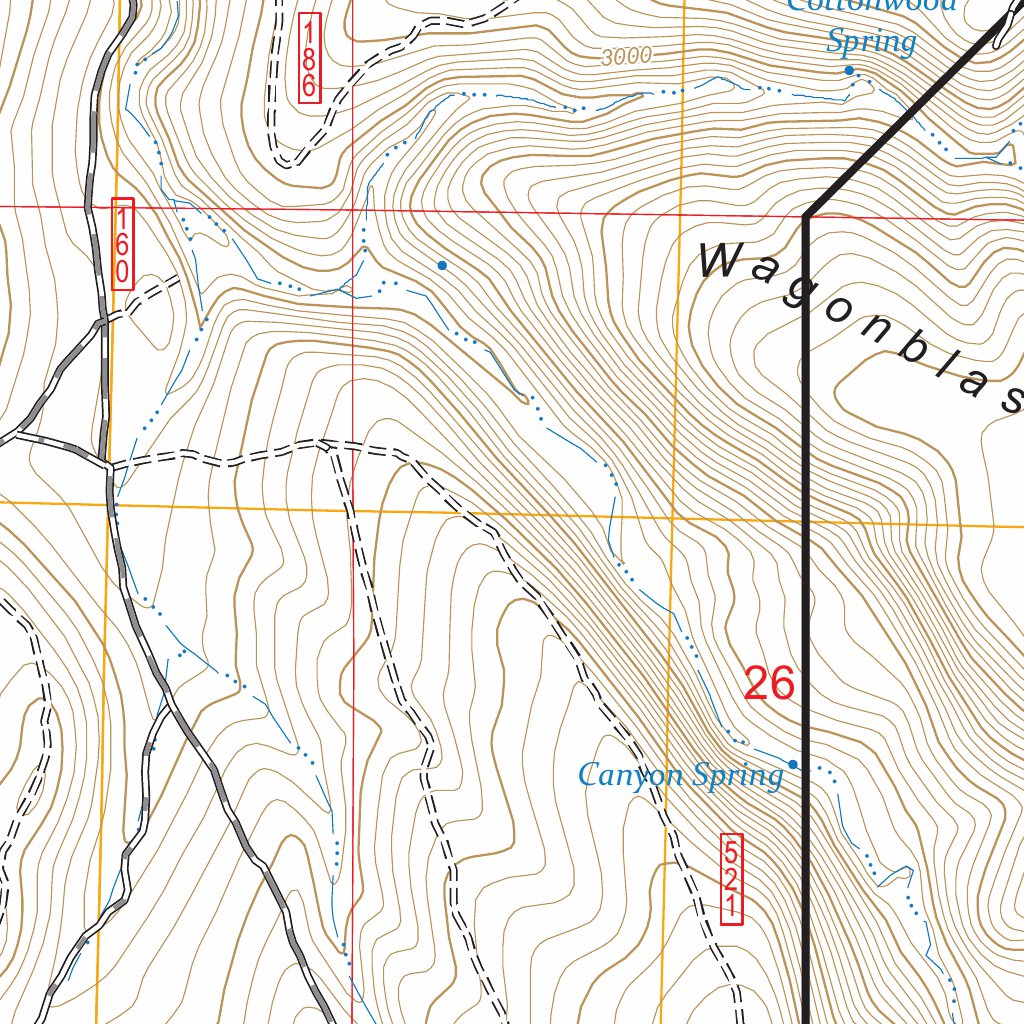 Buck Butte, OR FSTopo Map by US Forest Service - Topo | Avenza Maps