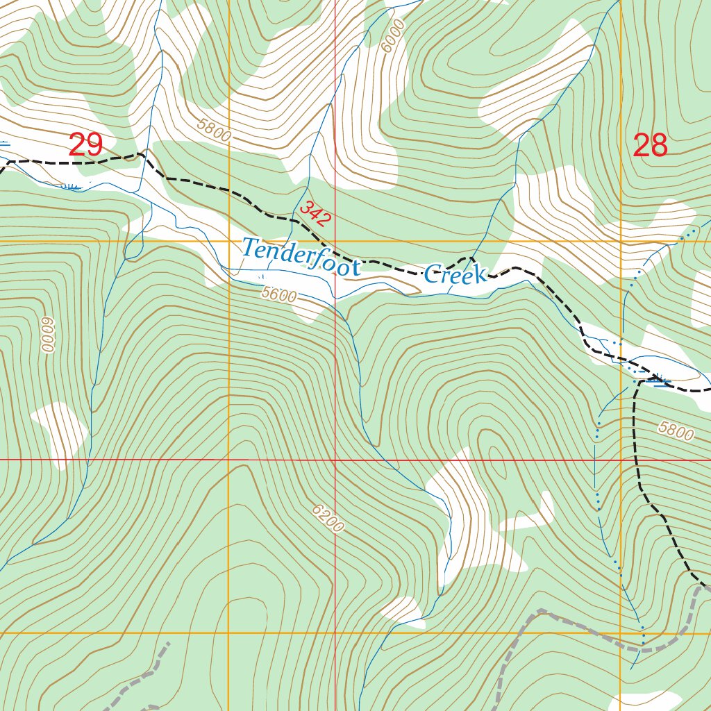 Bubbling Springs, MT FSTopo Map by US Forest Service - Topo | Avenza Maps