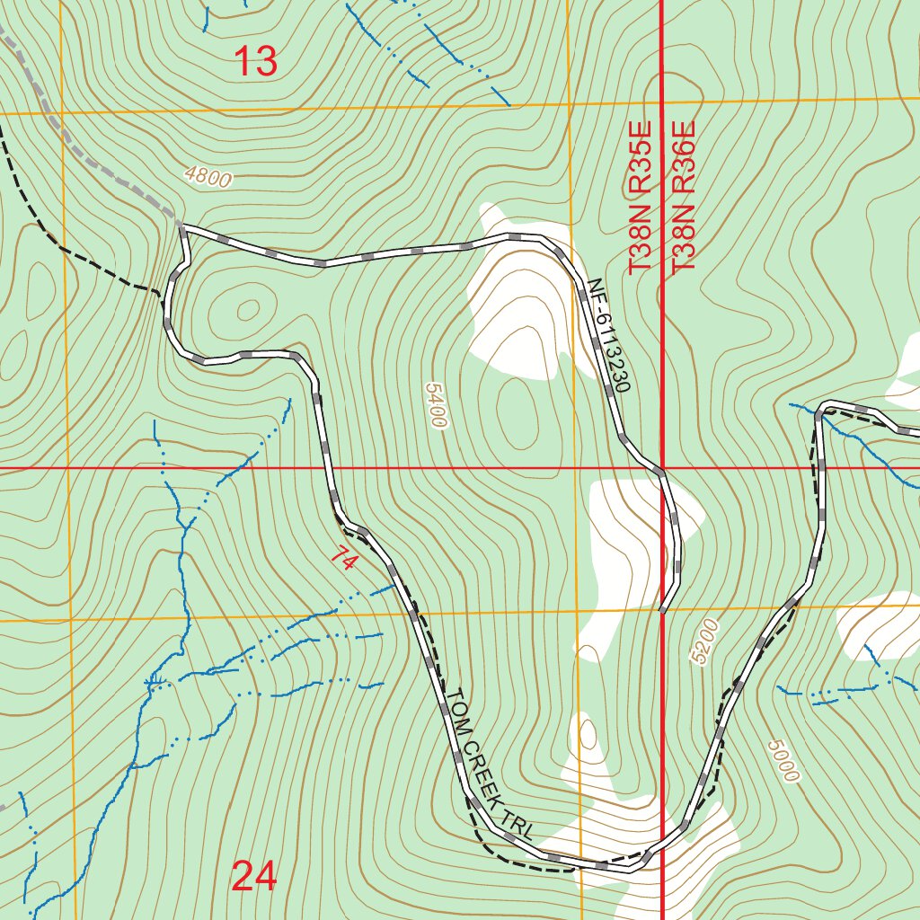 Bulldog Mountain, WA FSTopo Map by US Forest Service - Topo | Avenza Maps