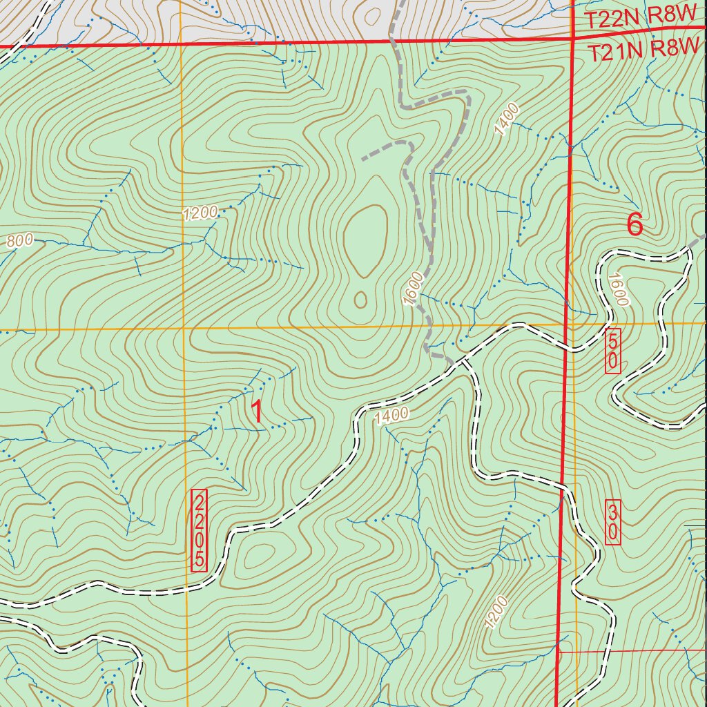 Burnt Hill, WA FSTopo Map by US Forest Service - Topo | Avenza Maps