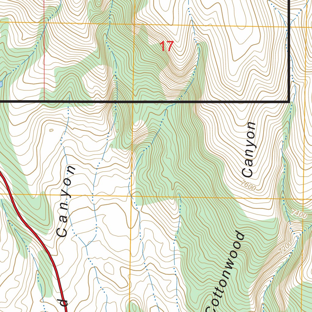 Burnt Cabin Gorge, UT FSTopo Map by US Forest Service - Topo | Avenza Maps