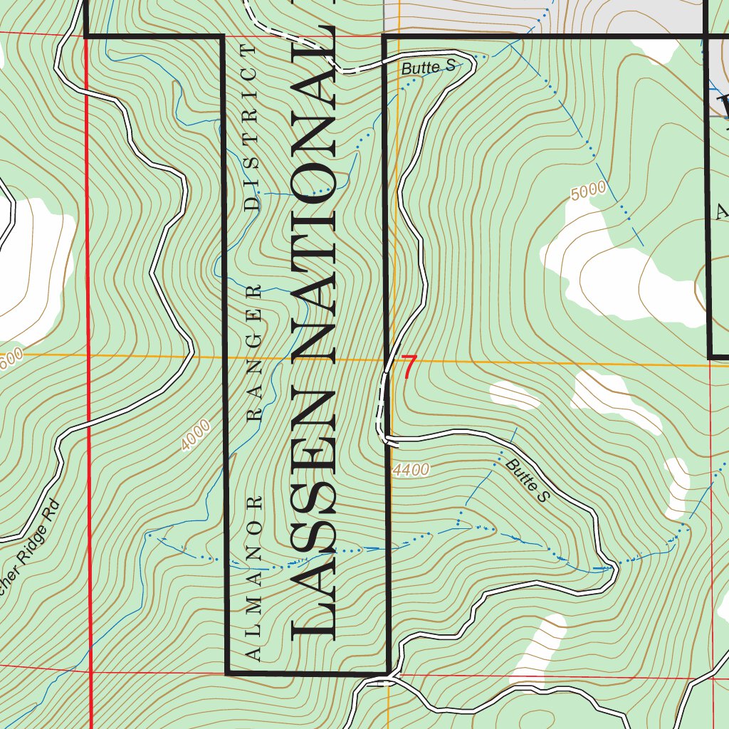 Butte Meadows, CA FSTopo Map by US Forest Service - Topo | Avenza Maps