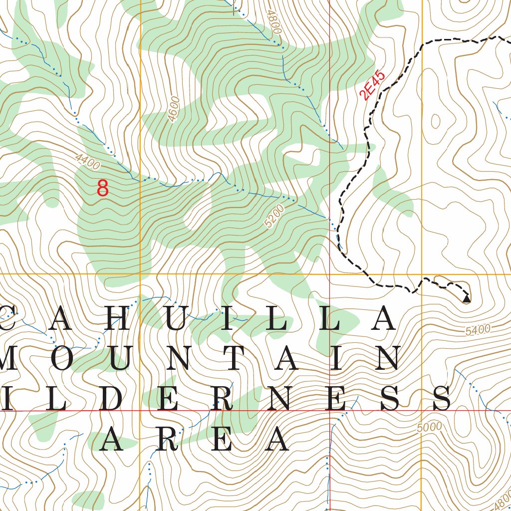 Cahuilla Mountain, CA FSTopo Map by US Forest Service - Topo | Avenza Maps