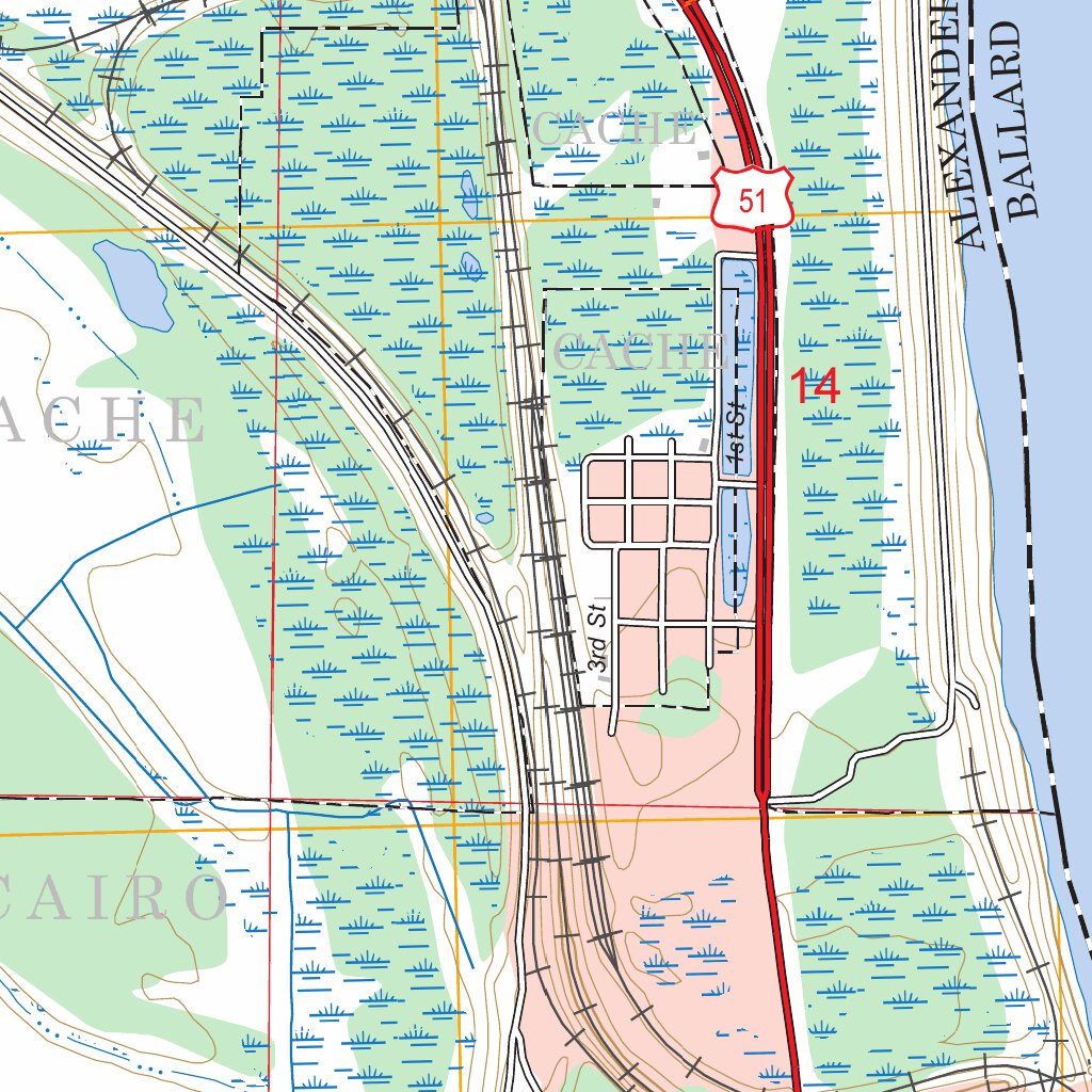 Cairo, IL-KY-MO FSTopo Map by US Forest Service - Topo | Avenza Maps