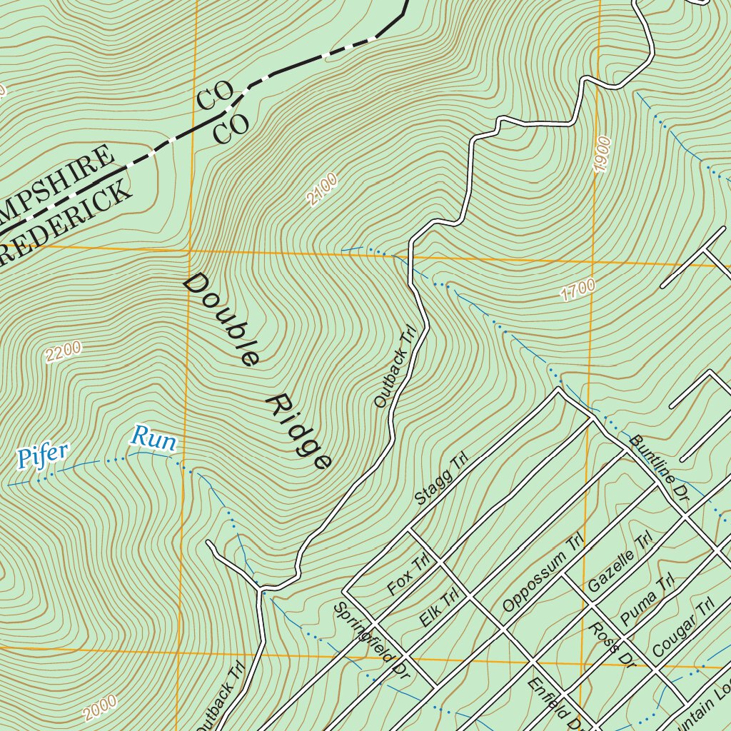 Capon Springs, WV-VA FSTopo Map by US Forest Service - Topo | Avenza Maps