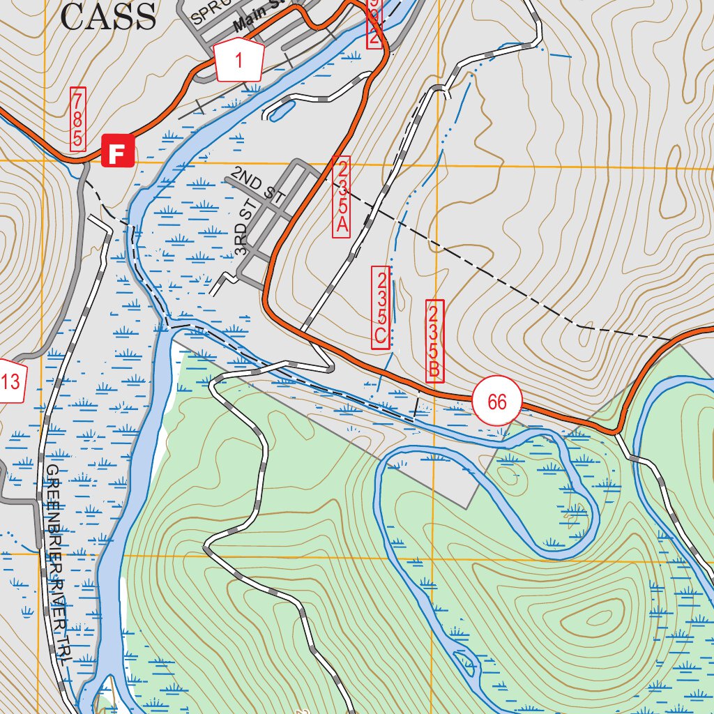 Cass, WV FSTopo Map by US Forest Service - Topo | Avenza Maps