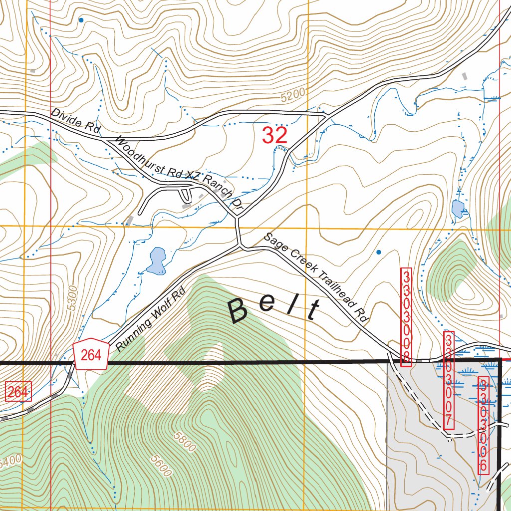 Cayuse Basin, MT FSTopo Map by US Forest Service - Topo | Avenza Maps