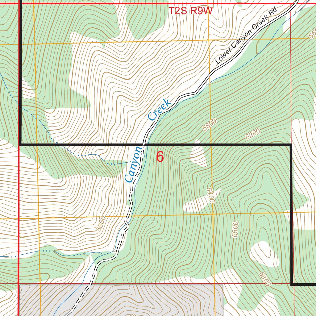 Cattle Gulch, MT FSTopo Map by US Forest Service - Topo | Avenza Maps