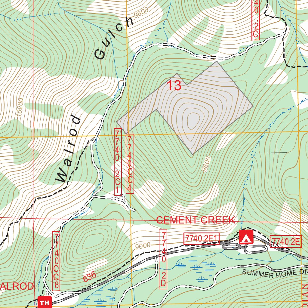 Cement Mountain, CO FSTopo Map by US Forest Service - Topo | Avenza Maps
