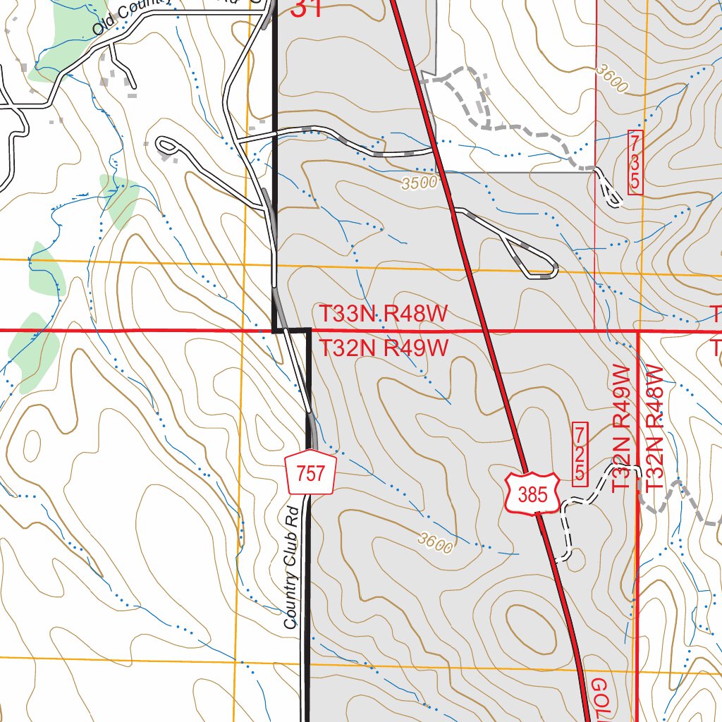 Chadron West, NE FSTopo Map by US Forest Service - Topo | Avenza Maps
