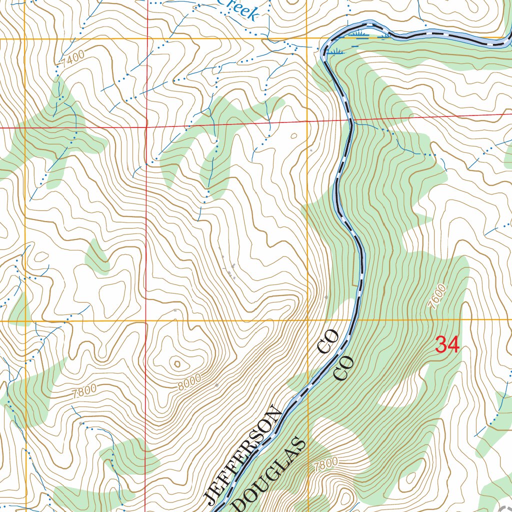 Cheesman Lake, CO FSTopo Map by US Forest Service - Topo | Avenza Maps