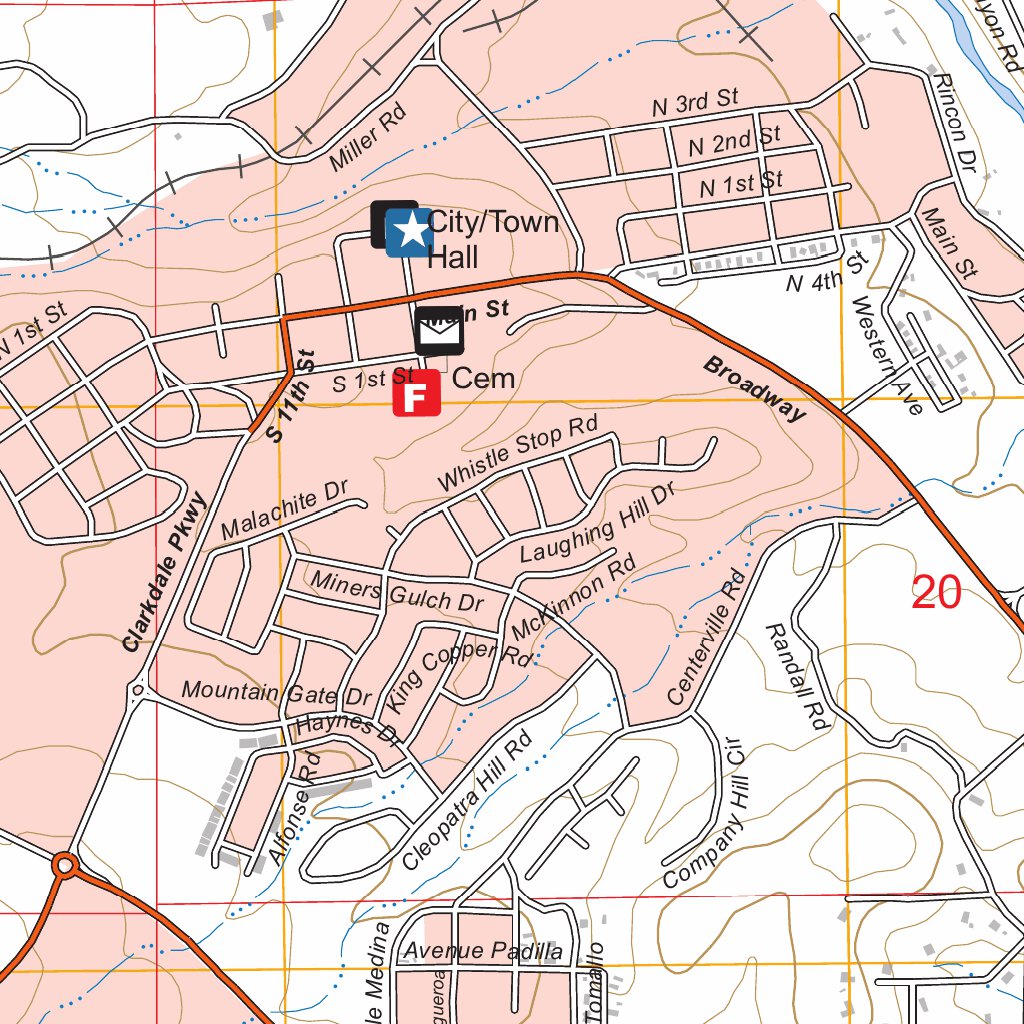 Clarkdale, AZ FSTopo Map by US Forest Service - Topo | Avenza Maps