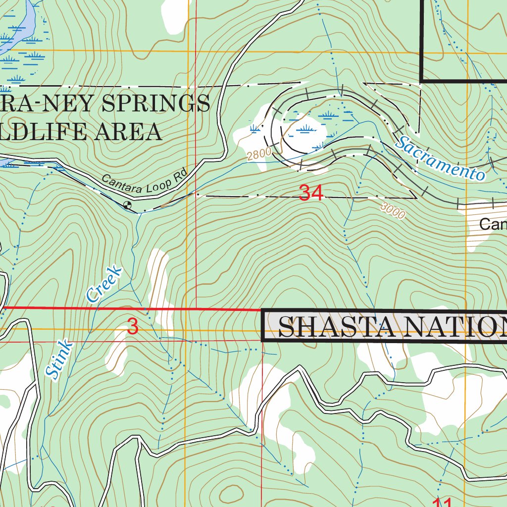 City of Mount Shasta, CA FSTopo Map by US Forest Service - Topo ...