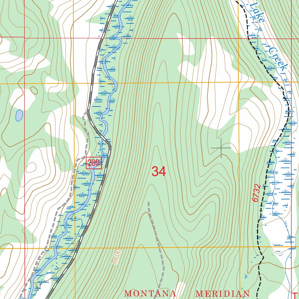 Cliff Lake, MT FSTopo Map by US Forest Service - Topo | Avenza Maps