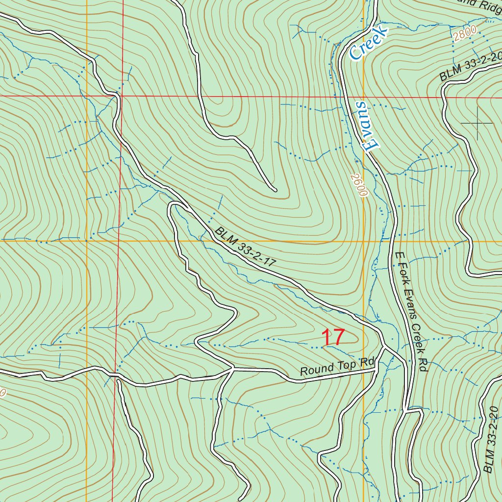 Cleveland Ridge, OR FSTopo Map by US Forest Service - Topo | Avenza Maps