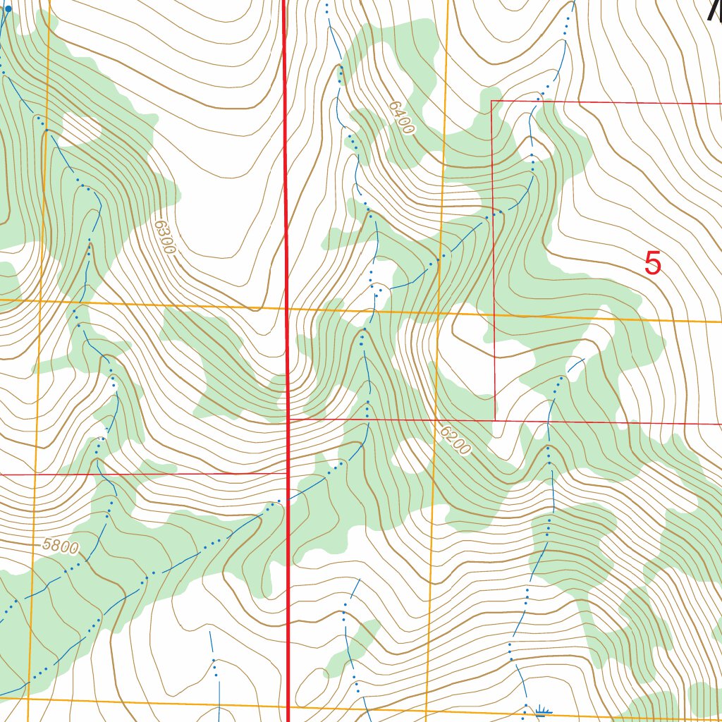 Cold Spring Mountain, CA FSTopo Map by US Forest Service - Topo ...