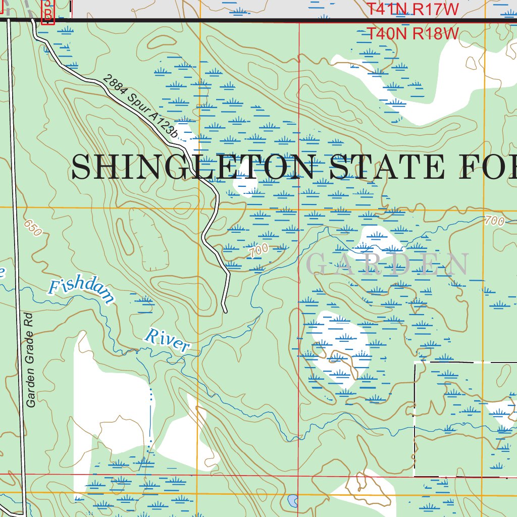 Cooks, MI FSTopo Map by US Forest Service - Topo | Avenza Maps