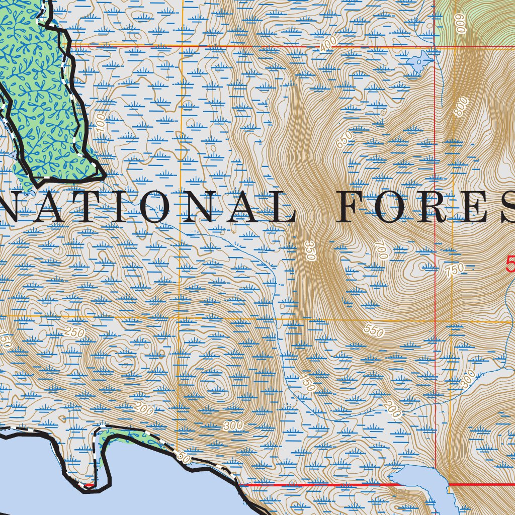 Cordova C-6 SW, AK FSTopo Map by US Forest Service - Topo | Avenza Maps