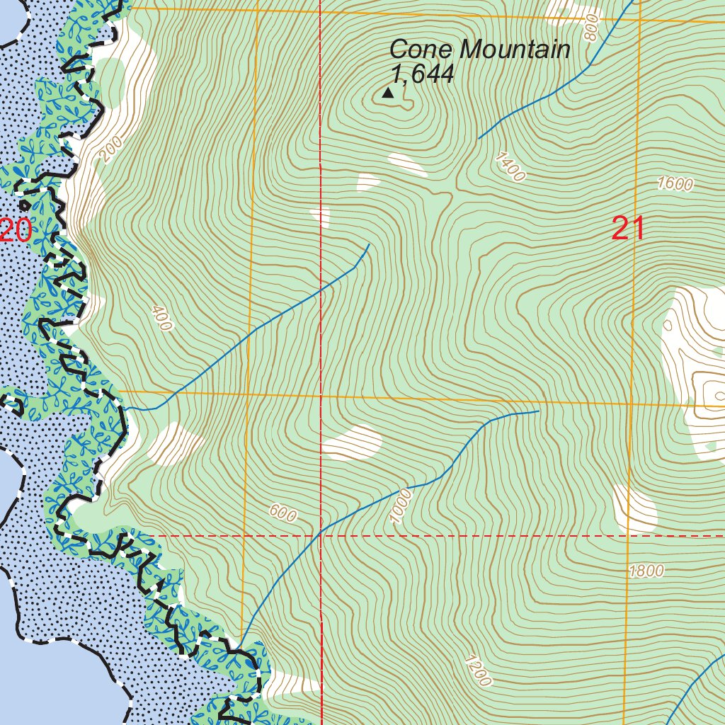 Craig A-4 SW, AK FSTopo Map by US Forest Service - Topo | Avenza Maps