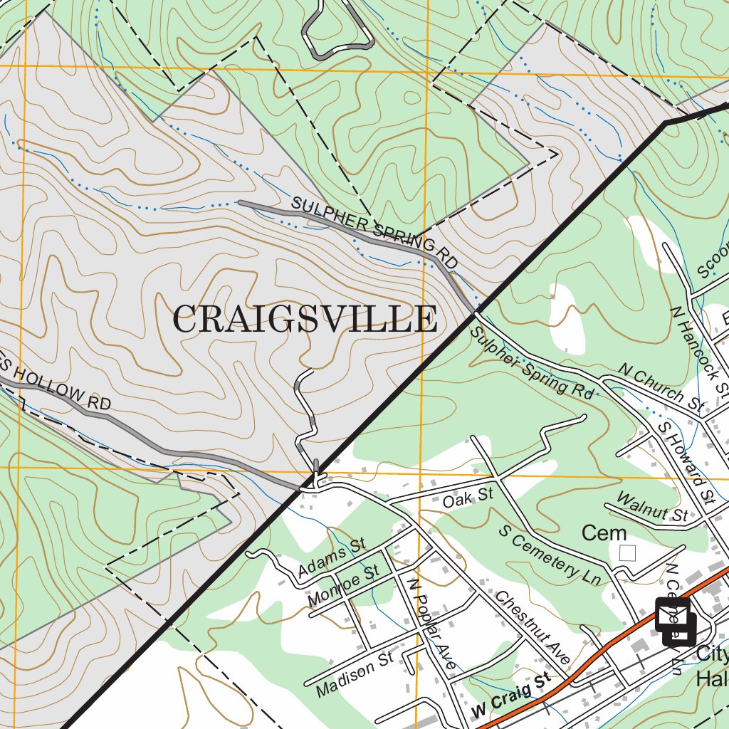 Craigsville, VA FSTopo Map by US Forest Service - Topo | Avenza Maps