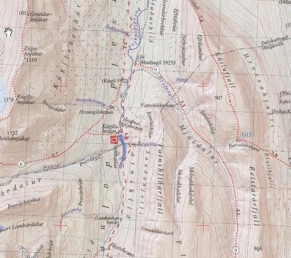 Hiking trails in Tröllaskagi peninsula, Northern Iceland, Map 3 by ...