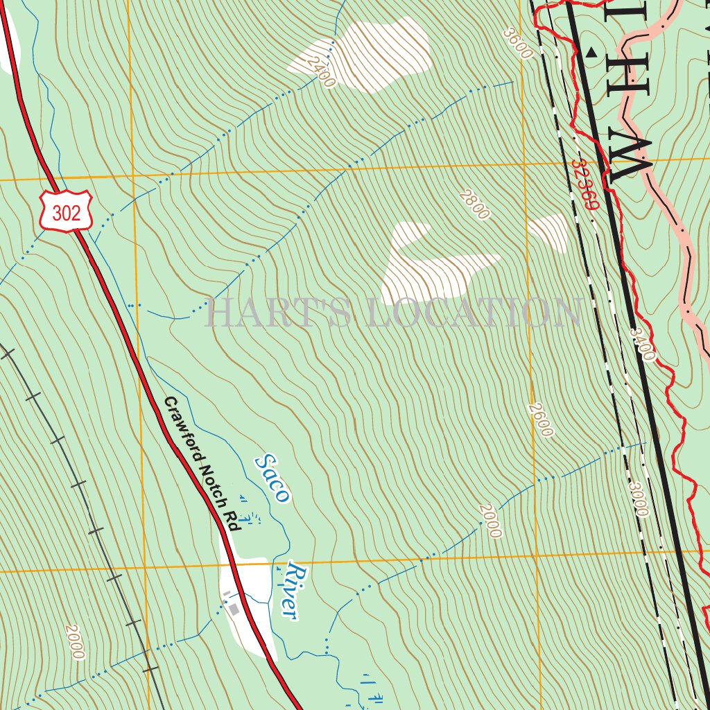 Crawford Notch, NH FSTopo Map by US Forest Service - Topo | Avenza Maps