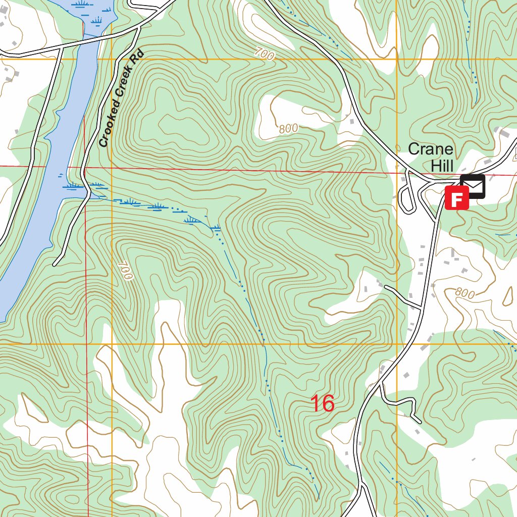 Crane Hill, AL FSTopo Map by US Forest Service - Topo | Avenza Maps