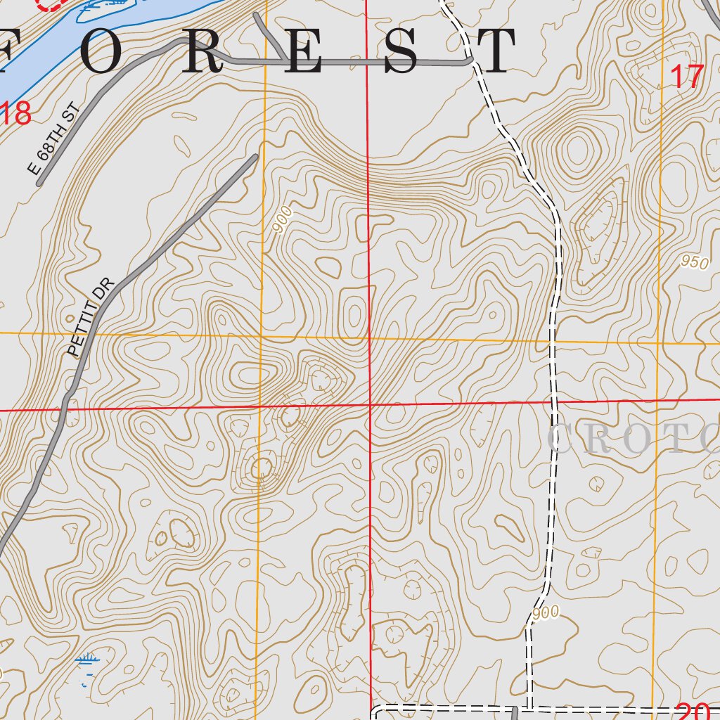 Croton, MI FSTopo Map by US Forest Service - Topo | Avenza Maps