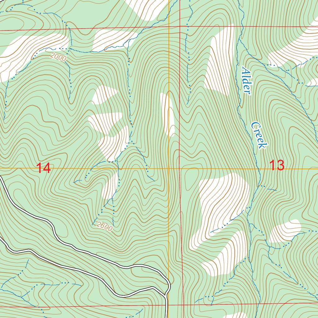 Culp Creek, OR FSTopo Map by US Forest Service - Topo | Avenza Maps