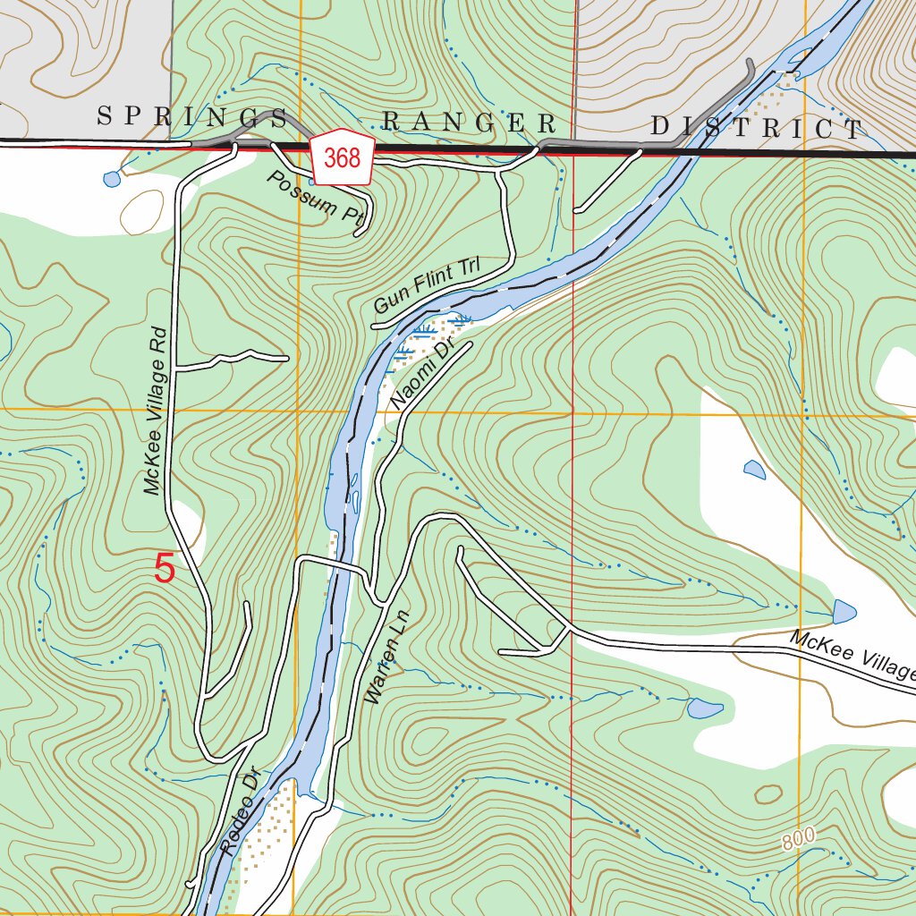 Cureall NW, MO FSTopo Map by US Forest Service - Topo | Avenza Maps