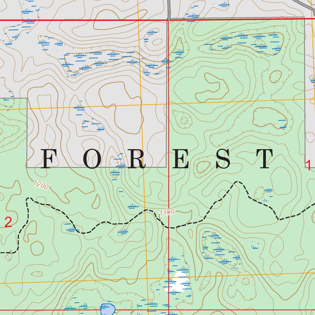 Curran, MI FSTopo Map by US Forest Service - Topo | Avenza Maps