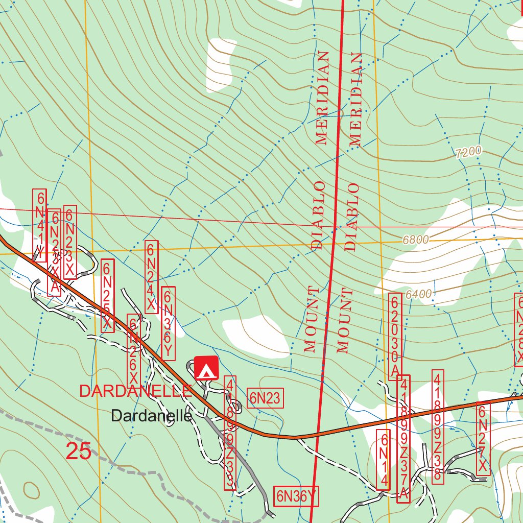 Dardanelle, CA FSTopo Map by US Forest Service - Topo | Avenza Maps