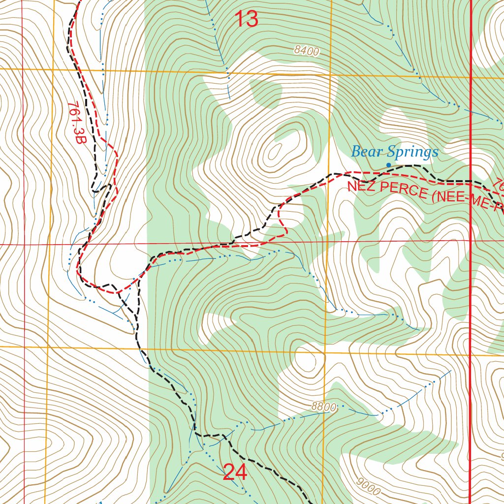 Dead Indian Meadows, WY FSTopo Map by US Forest Service - Topo | Avenza ...