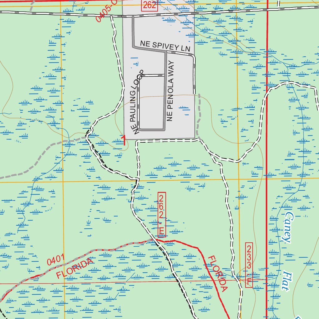 Deep Creek, FL FSTopo Map by US Forest Service - Topo | Avenza Maps