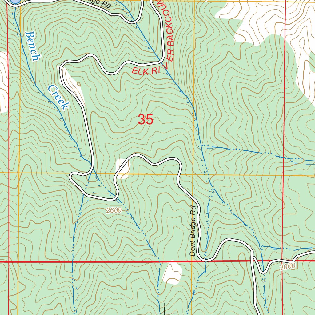 Dent, ID FSTopo Map by US Forest Service - Topo | Avenza Maps