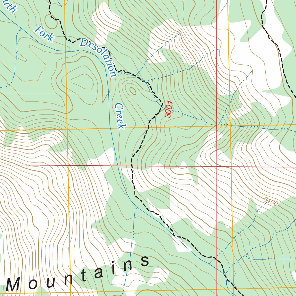 Desolation Butte, OR FSTopo Map by US Forest Service - Topo | Avenza Maps