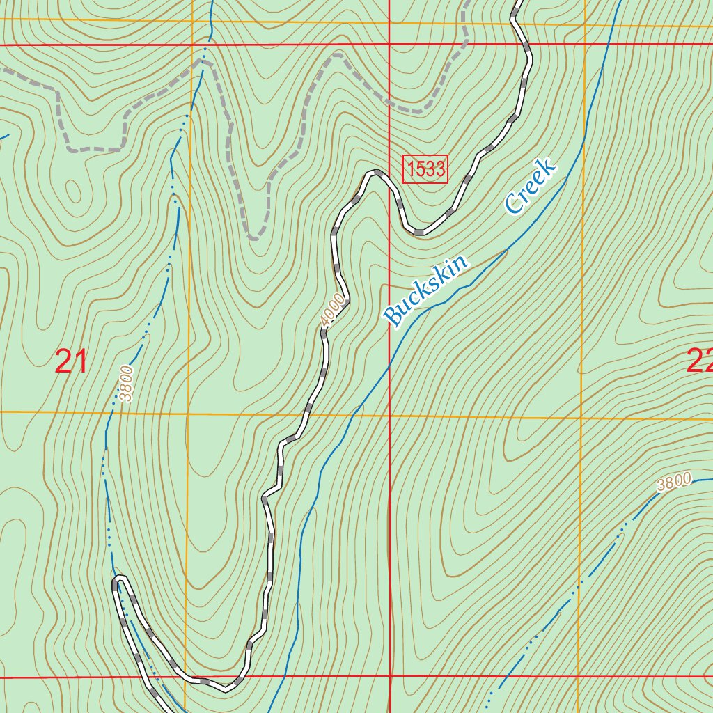 Derr Point, ID FSTopo Map by US Forest Service - Topo | Avenza Maps