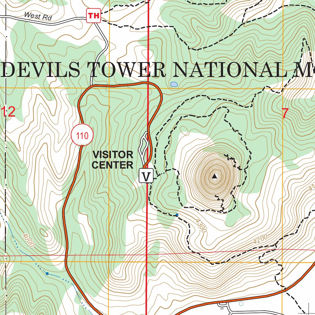 Devils Tower, WY FSTopo Map by US Forest Service - Topo | Avenza Maps