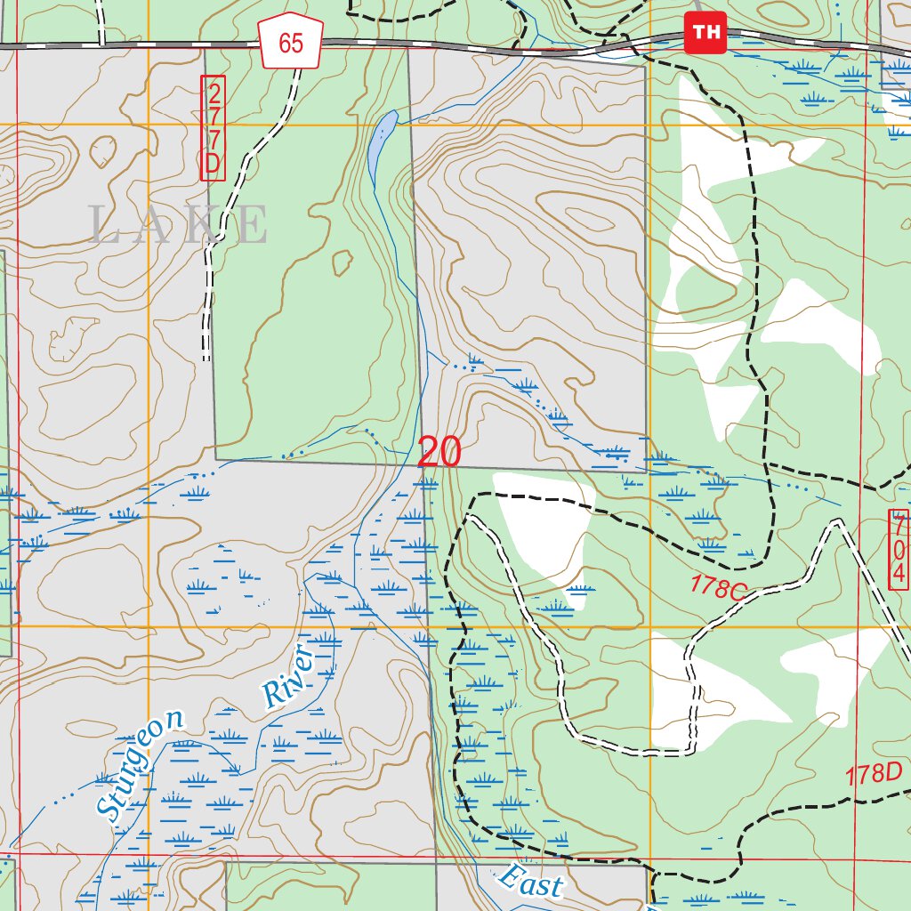 Dewey Lake NW, MN FSTopo Map by US Forest Service - Topo | Avenza Maps