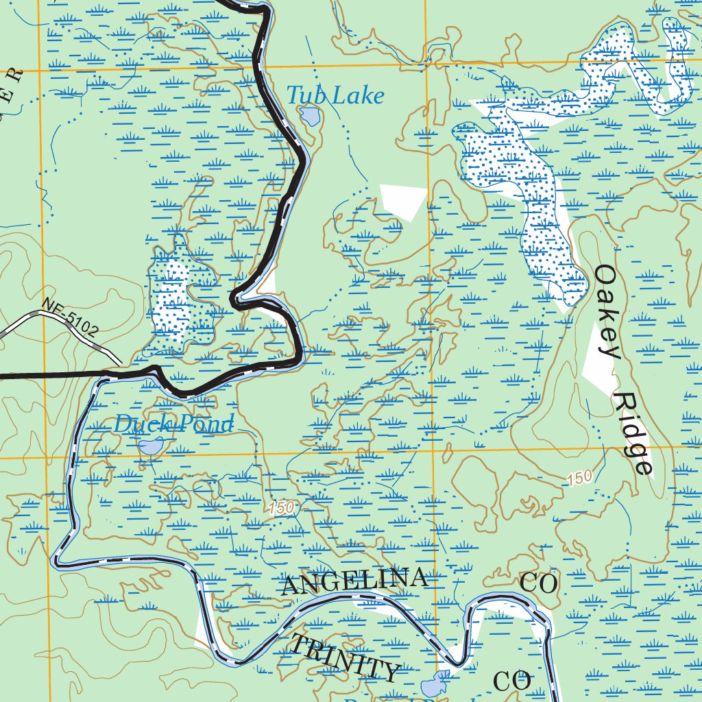 Diboll, TX FSTopo Map by US Forest Service - Topo | Avenza Maps