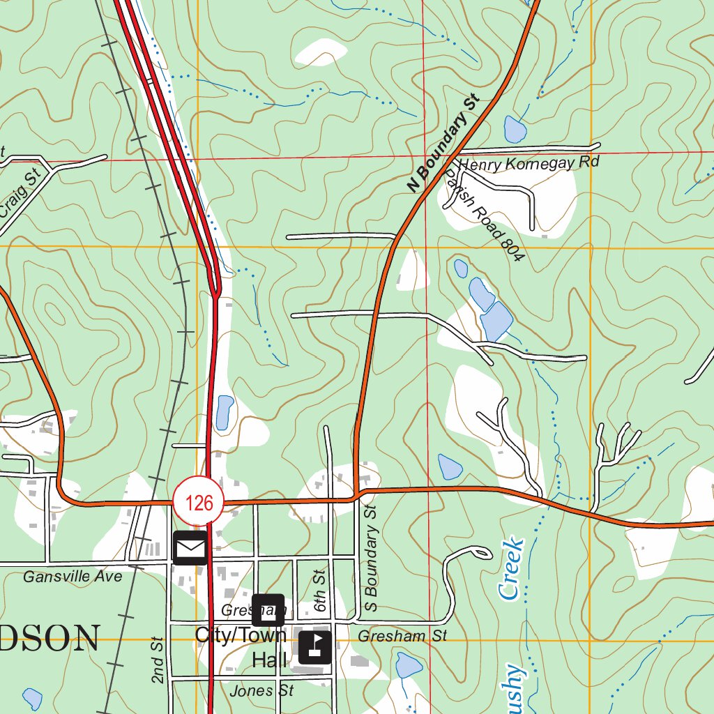 Dodson, LA FSTopo Map by US Forest Service - Topo | Avenza Maps