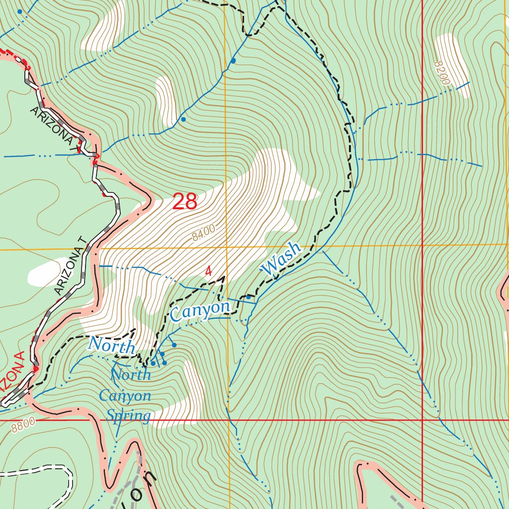 Dog Point, AZ FSTopo Map by US Forest Service - Topo | Avenza Maps